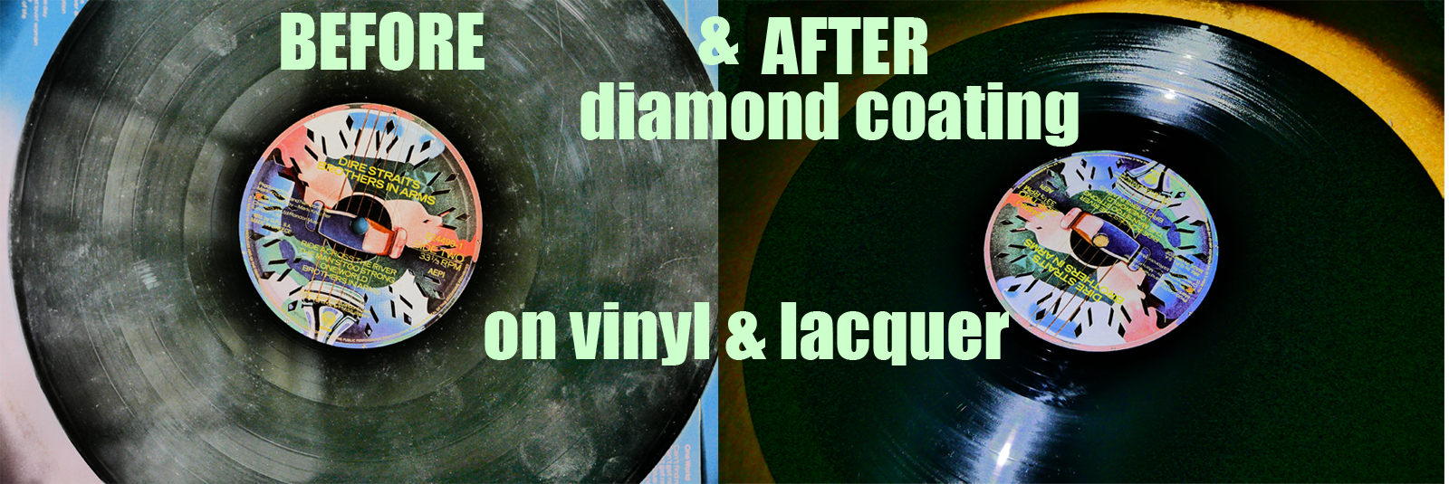 Diamond coating to restore & provide the vinyl records better sound